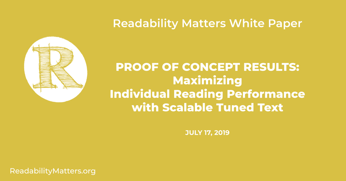Tech Proof of Concept Results Summary | Readability Matters