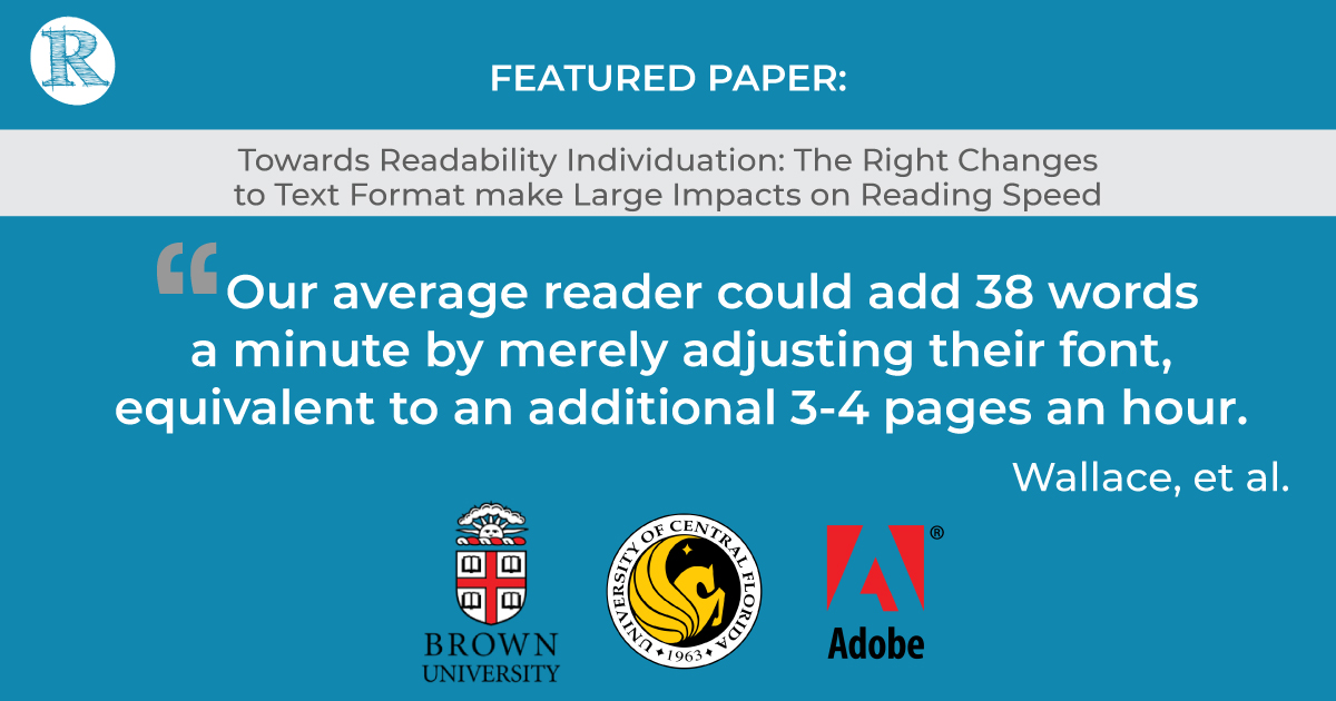 Featured Research: Towards Readability Individuation... - Readability ... Featured Research: Towards Readability Individuation... - Readability ...