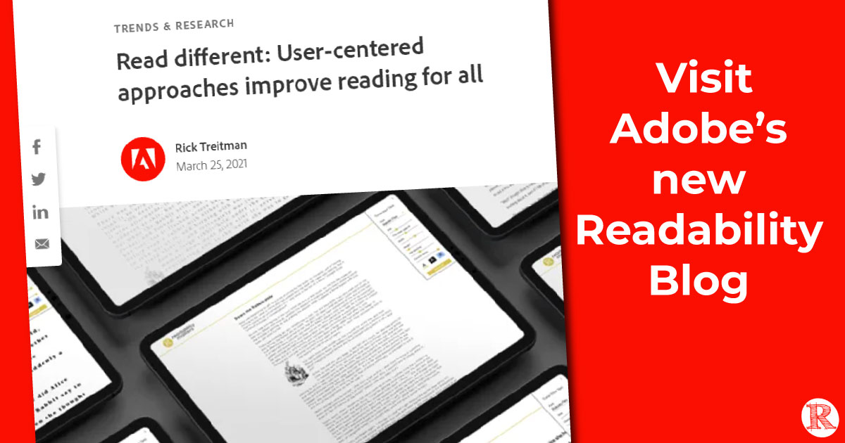 Adobe Launches New Readability Blog | Readability Matters