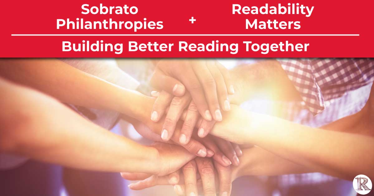 Thank You, Sobrato Philanthropies! | Readability Matters