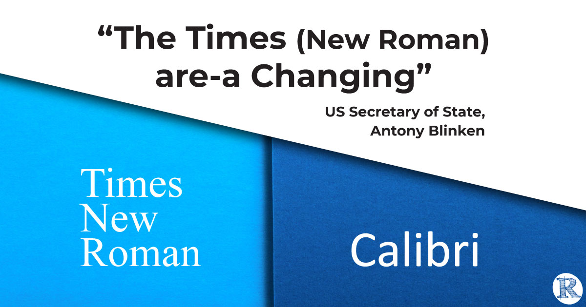 “The Times (New Roman) are-a Changing” | Readability Matters