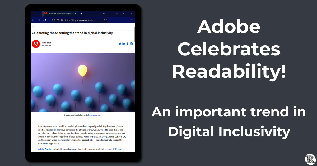 Celebrating Those Leading the Charge: Digital Inclusivity | Readability ...