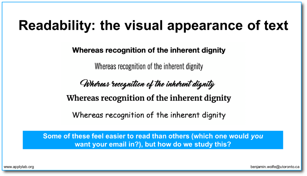 The Vision Science of Digital Readability | Readability Matters